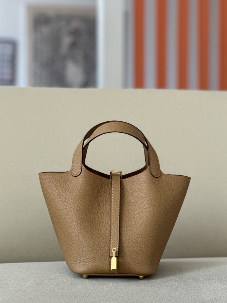 Picotin Lock 18 Clemence Biscuit(4B) Gold Hardware - Perfecthbags