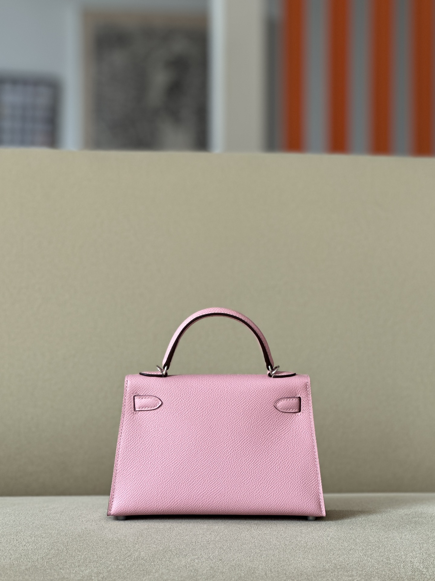 Kelly Mini Epsom Mauve Sylvestre (X9) Palladium Hardware - Perfecthbags